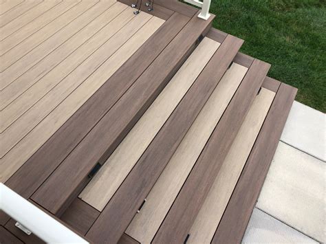 Azek Weathered Teak And Double Wide English Walnut Trim