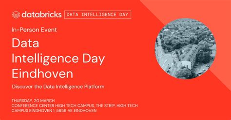 Databricks Is Coming To Eindhoven Victor Van Den Broek