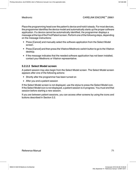 Medtronic 29901 29901 User Manual Maps Id 501346 089