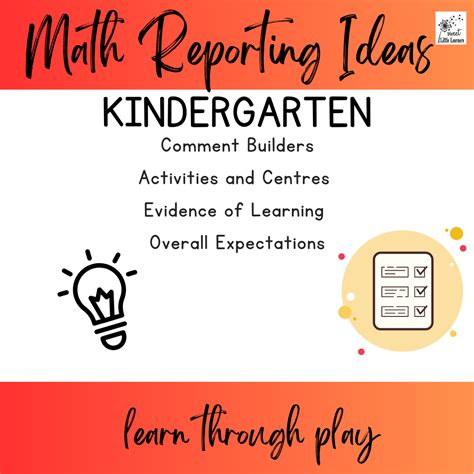 Math Reporting Ideas And Comments For Fdk Kindergarten Sweet Little
