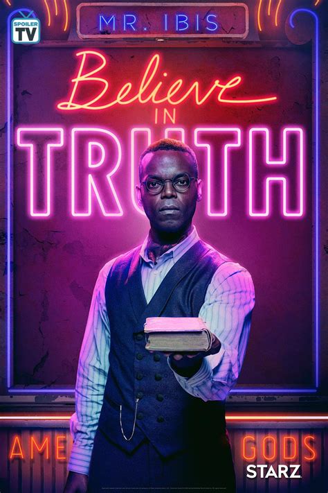 American Gods Season 2 Poster Believe In Truth American Gods Tv