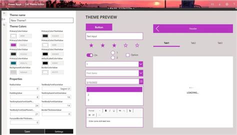 Powerapps Canvas App Theme Power Apps