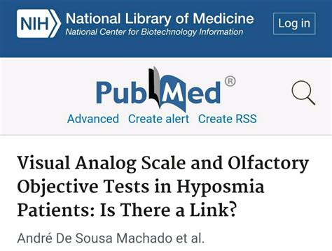 Olfactory Dysfunction Smell Olfact Patient Otolaryngology
