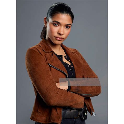 Lisseth Chavez Chicago P D Season 7 Vanessa Rojas Suede Jacket