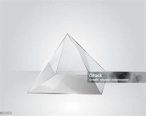 광학 물리학입니다 흰색 빛은 프리즘을 통해 빛난다 일러스트 레이 터에서 무지개 색을 생성 합니다 프리즘에 대한 스톡 벡터 아트