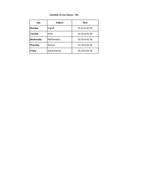 4 Live Class Pdf