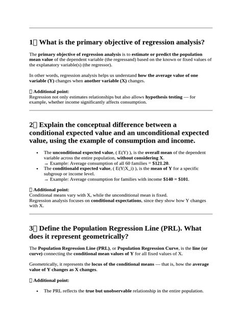 Chapter 2 Notes Econometrics Pdf Errors And Residuals Linear