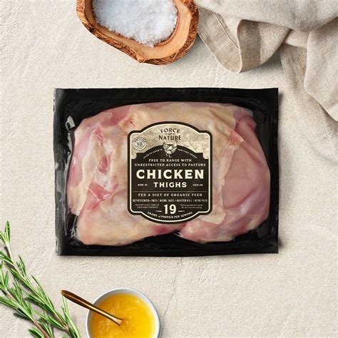 Heritage Slow Growth Chicken Thighs Force Of Nature Meats