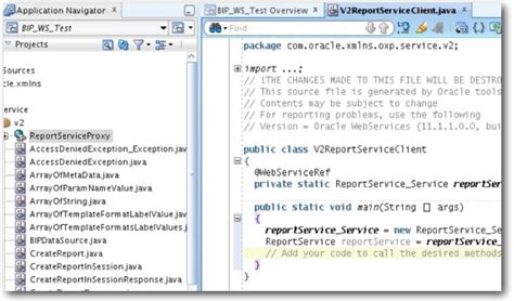 Accessing Bi Publisher 11g Web Services Through A Jdeveloper Web