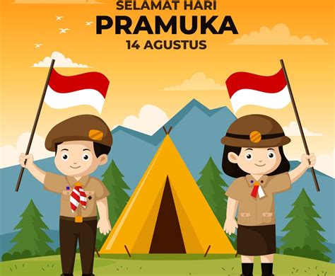 Selamat Hari Pramuka Vector Art And Graphics