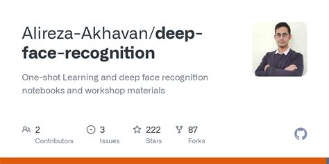 Deep Face Recognition1 Oneshotsiameseipynb At Master · Alireza