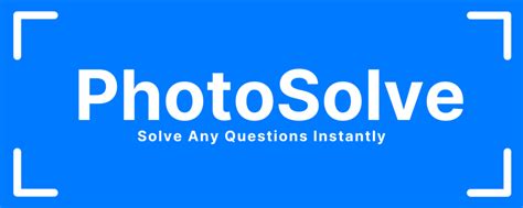 PhotoSolve PRO Scan Solve