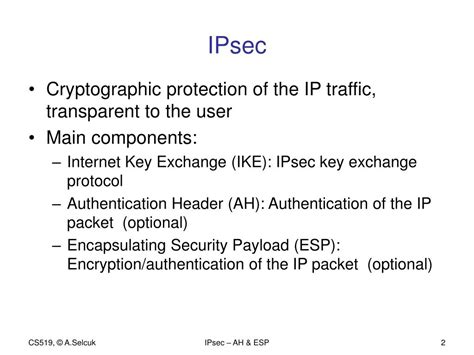 Ppt Ipsec Ah And Esp Powerpoint Presentation Free Download Id 3196932