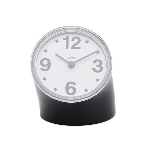 Alessi Cronotime Desk Clock Black End Gb