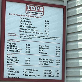 Tops Choice Hamburgers Updated September 2024 28 Photos And 90