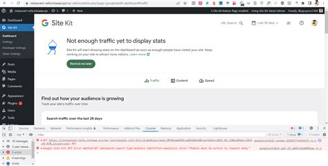 Console Error In Admin Settings When `userinput` Is Enabled And