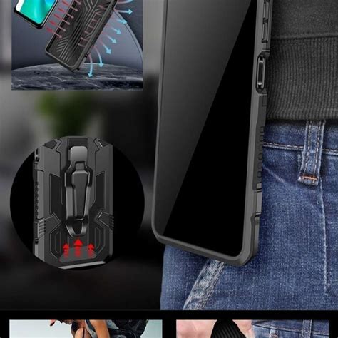 Jual Xiaomi Redmi Note 8 Pro Mecha Army Military Belt Clip Stand Armor Case Hijau Hitam Di