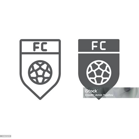 축구 클럽 라인과 문양 아이콘 게임 및 배지 축구 엠 블 럼 기호 벡터 그래픽 흰색 바탕에 선형 패턴 10에 대한 스톡 벡터 아트 및 기타 이미지 Istock