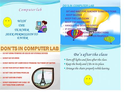 KAMALALAYAM Do S And Dont S In Computer Lab