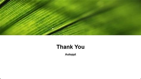 Leaves Theme Powerpoint Template Autoppt