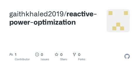 GitHub Gaithkhaled2019 Reactive Power Optimization