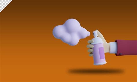 Premium Psd 3d Rendering Spray Illustration