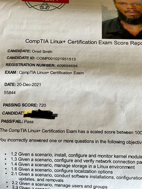 Oneil Smith On Linkedin This Morning I Passed My Linux Plus
