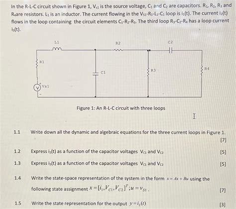 Solved In The RLC Circuit Shown In Figure 1 V51 Is The Chegg Com