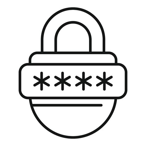 Lock Online Data Icon Outline Vector Access Learning 42523073 Vector Art At Vecteezy