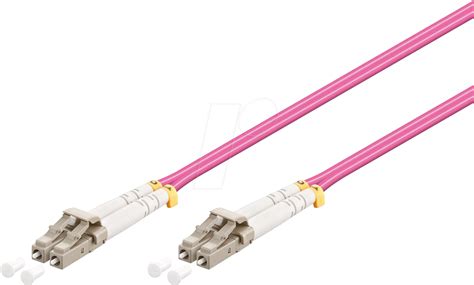 Goobay 95938 Duplex Fiber Optic Cable Lc Upc Male Lc Upc Male Om4 7 5 At Reichelt Elektronik
