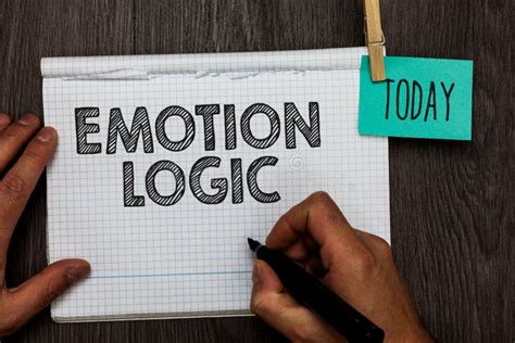 Handwriting Text Writing Emotion Logic Concept Meaning Heart Or Brain Soul Or Intelligence