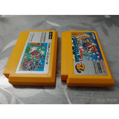 FC日版遊戲 超級瑪莉歐兄弟 2片組 編號98 Super Mario Bros 3 蝦皮購物