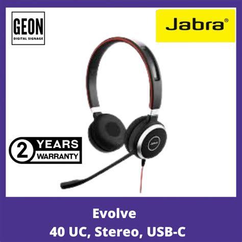 Evolve Uc Stereo Usb C Geon Asia