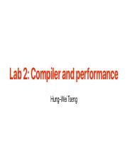 Understanding Compiler Optimization Levels And Performance In C Course Hero