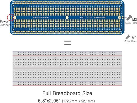 Electrocookie Large Pcb Prototype Board Kit Solderable Breadboards For Electronics Projects