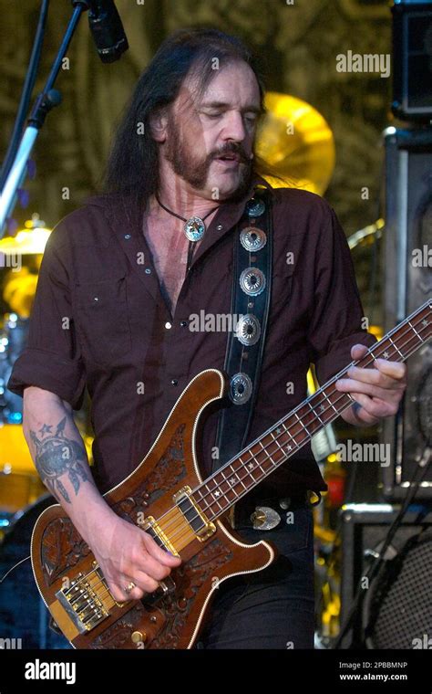 Lemmy Kilmister Singer And Bassist Of British Hard Rock Group