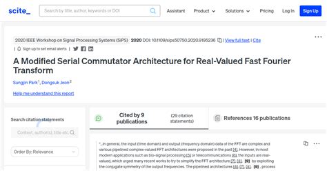 Citation Report A Modified Serial Commutator Architecture For Real