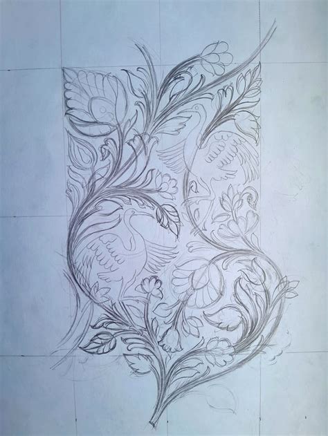 Pot Saree Design Mandala Artwork Border Design Saree Designs Party Wear