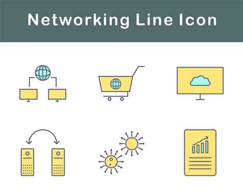 Networking Vector Icon Set 20643542 Vector Art At Vecteezy