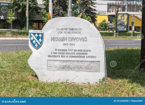Memorial To Nermin Divovic Who Was Killed On 18 November 1994 By The