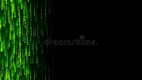 Green Computer Code Strings Black Space For Inscription Background 3d