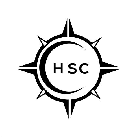 Hsc Abstract Technology Circle Setting Logo Design On White Background