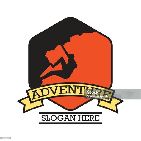 귀하의 슬로건에 대 한 텍스트 공간 모험 아이콘 태그 라인 벡터 일러스트 레이 션 공휴일에 대한 스톡 벡터 아트 및 기타 이미지 공휴일 관광객 도로 Istock