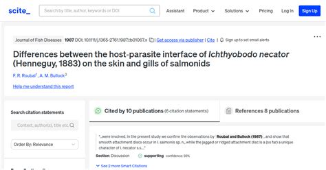Differences Between The Host‐parasite Interface Of Ichthyobodo Necator Henneguy 1883 On The