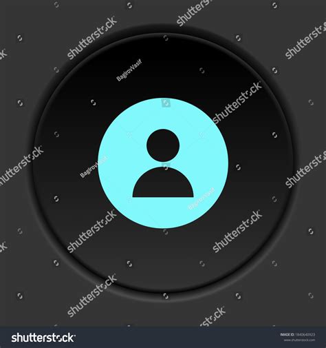 Round Button Icon Avatar Profile Button Stock Vector Royalty Free 1840640923 Shutterstock