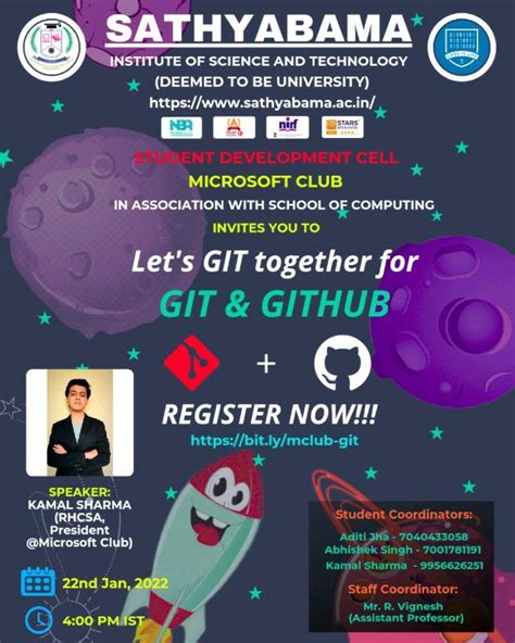 Microsoft Club Sathyabama On Linkedin Githubindia Github Event