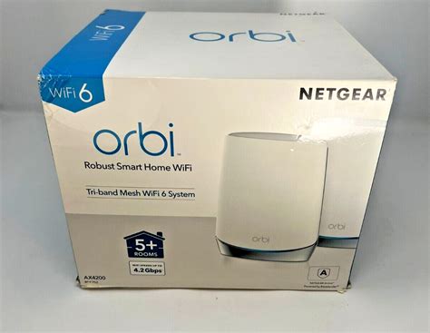 Used NETGEAR Orbi Whole Home Tri Band Mesh WiFi 6 System RBK752 N2 UBB Threads