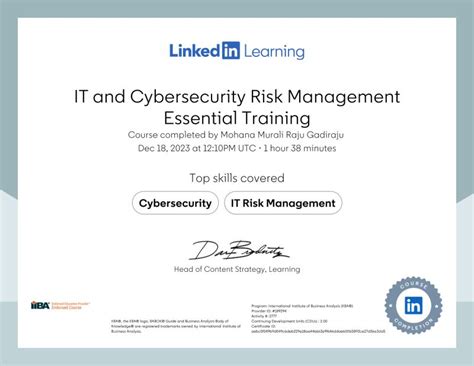 Mohana Murali Raju Gadiraju On Linkedin Certificate Of Completion