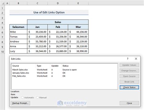 How To Find Broken Links In Excel 4 Quick Methods Exceldemy