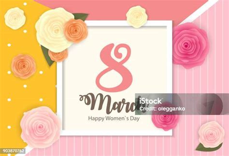 포스터 국제 행복 한 여자의 하루 8 3 월 꽃 인사말 카드 벡터 일러스트 레이 션 3월에 대한 스톡 벡터 아트 및 기타 이미지 3월 8 결혼식 Istock